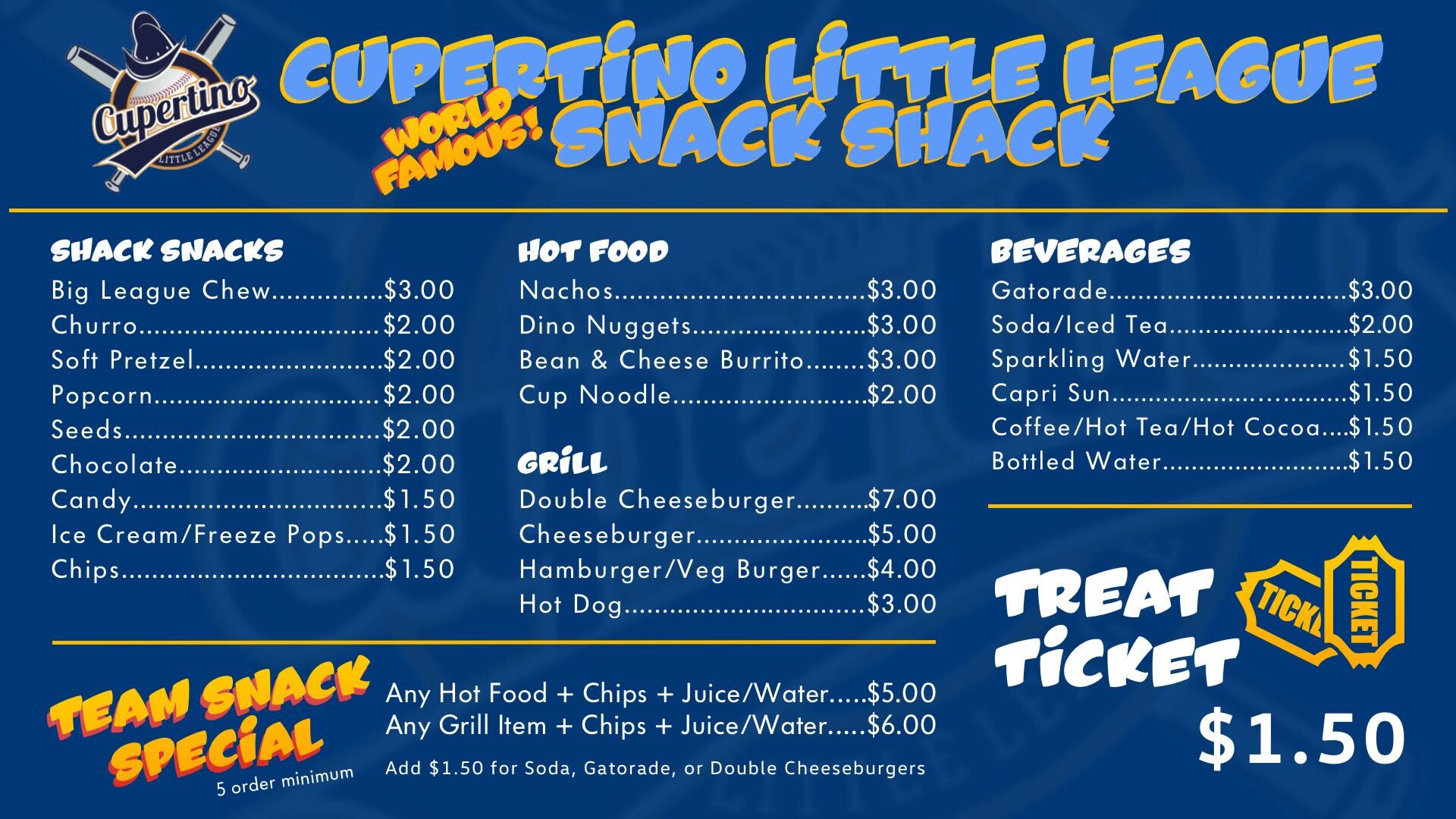 Wilson Park Snack Shack - Cupertino Little League